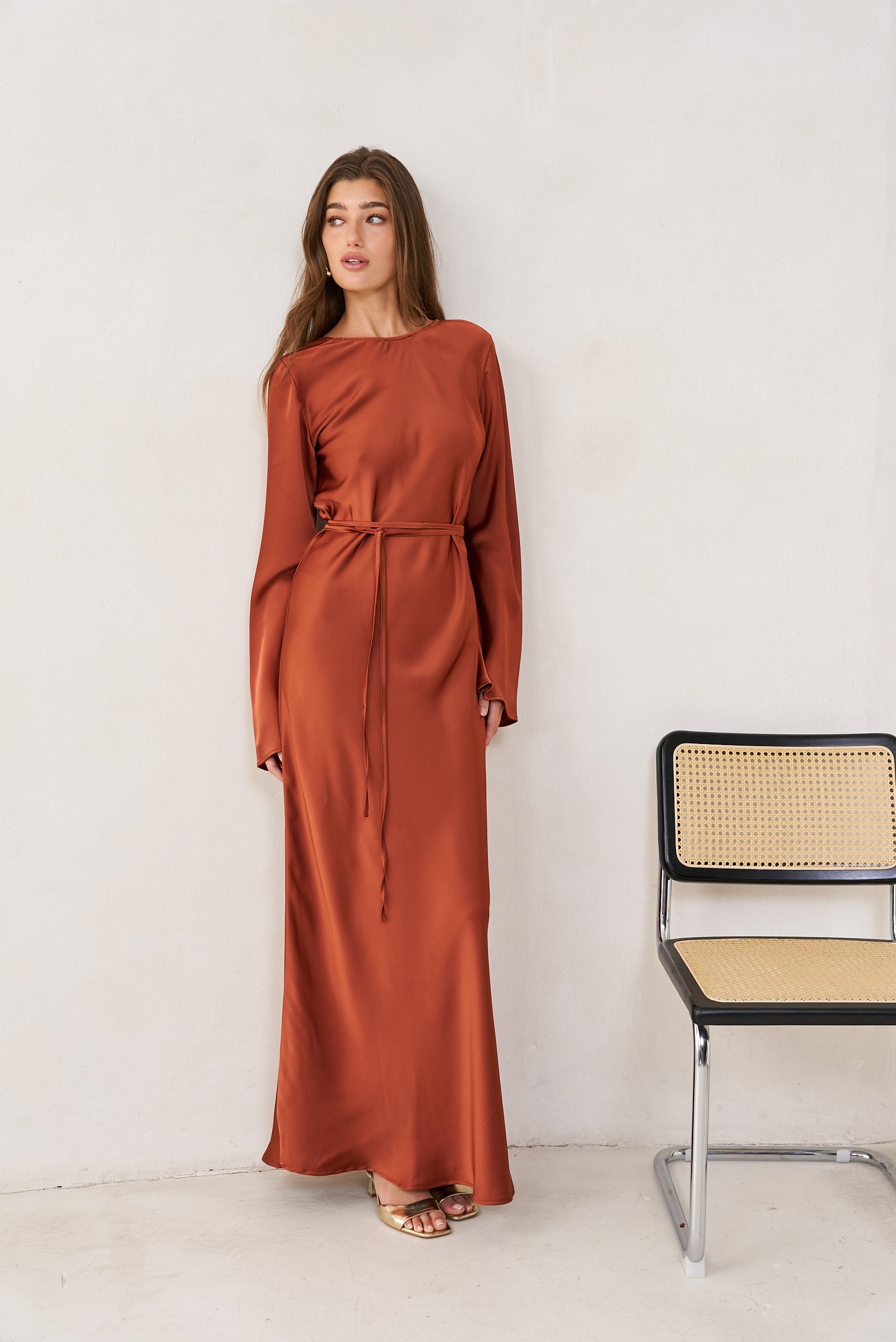 Tiya dress | Rust – chenkeidar